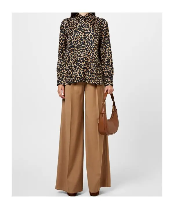 Max Mara Etna Long-sleeved Printed Shirt