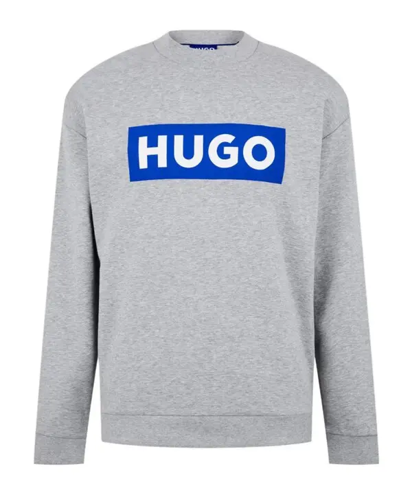 Hugo Boss Crew Neck Sweatshirt With Logo Detail - Gray