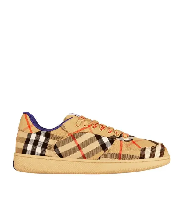Burberry Check Lace-up Sneakers