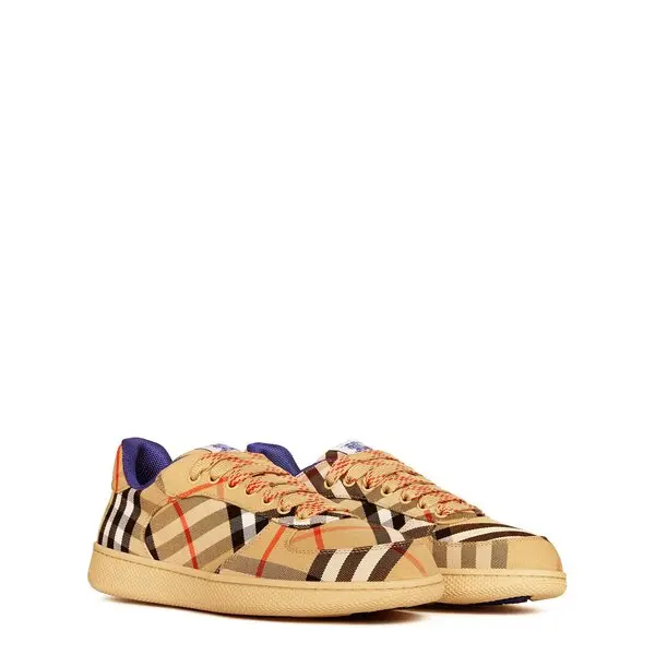 Burberry Check Lace-up Sneakers