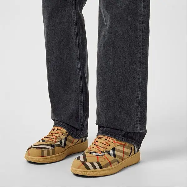 Burberry Check Lace-up Sneakers
