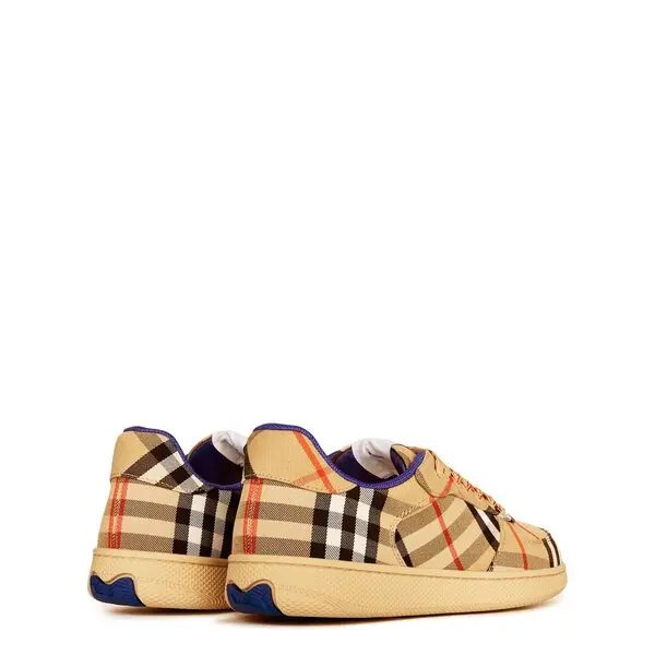 Burberry Check Lace-up Sneakers