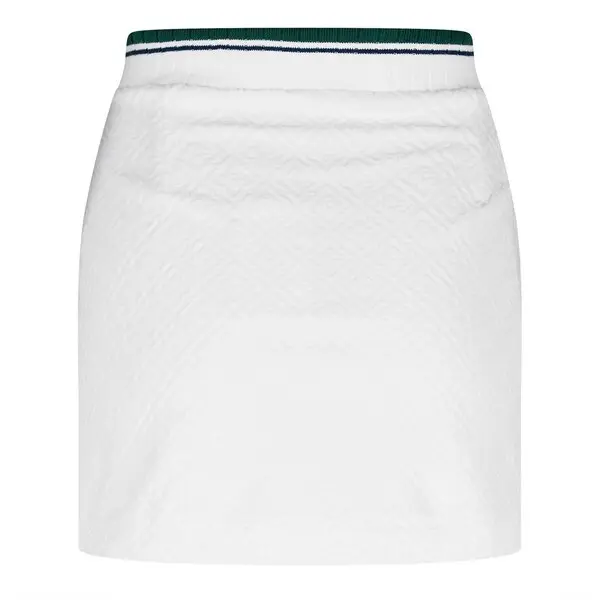 Casablanca Textured Graphic Mini Skirt