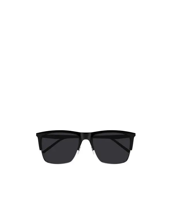 Saint Laurent Half Frame Rectangular Sunglasses