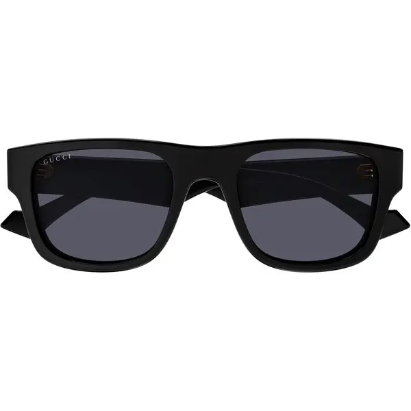 Gucci Square Sunglasses With Branded Temples