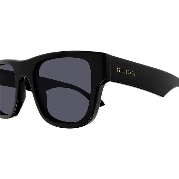 Gucci Square Sunglasses With Branded Temples