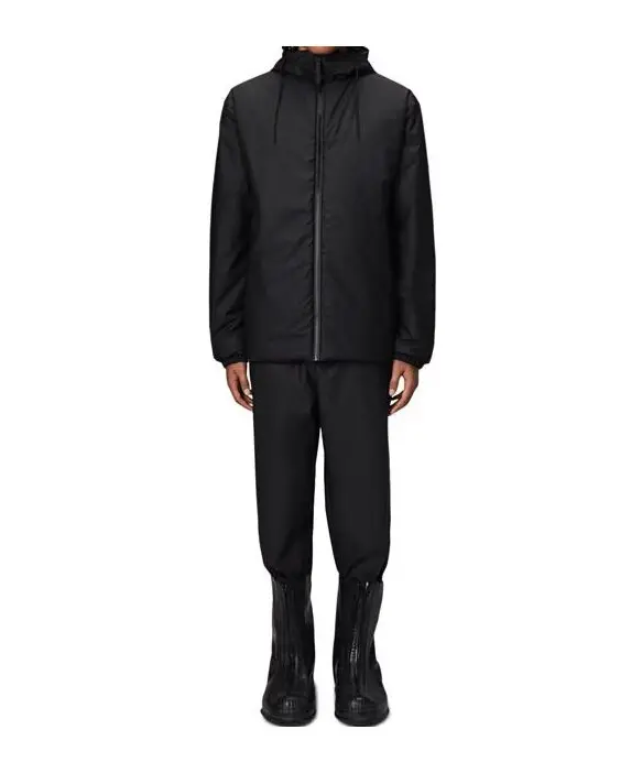 Rains Zipper Hooded Cotton Jacket