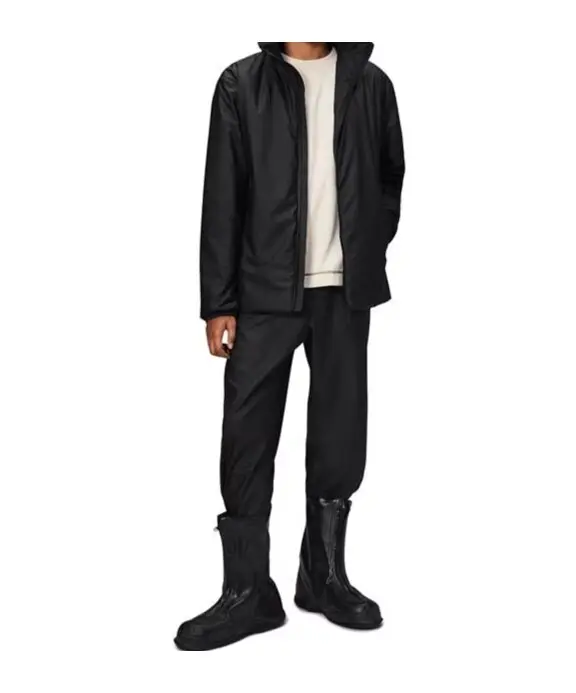 Rains Zipper Hooded Cotton Jacket