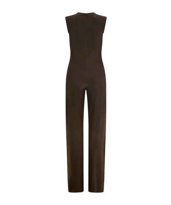 Norma Kamali Sleeveless Jumpsuit - Espresso