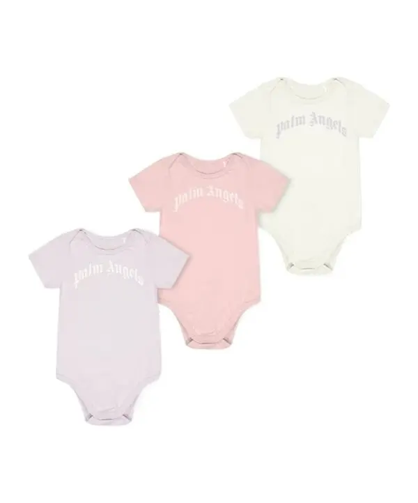 Palm Angels Short-sleeved Bodysuit Three-pack