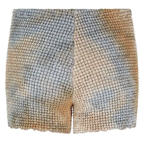 Off-White Tie-dye High-waisted Shorts - Nude