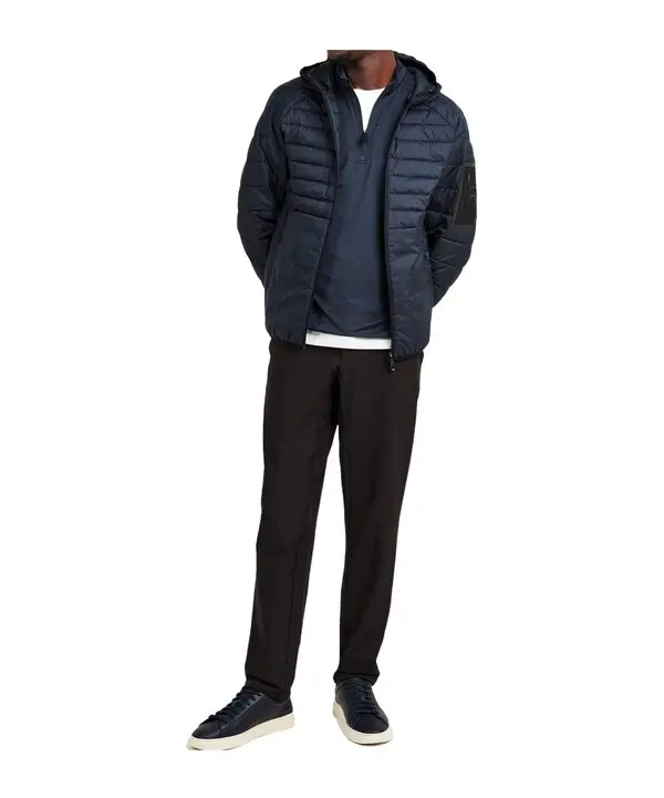 Hugo Boss Water-repellent Hooded Puffer Jacket With Reflective Detail