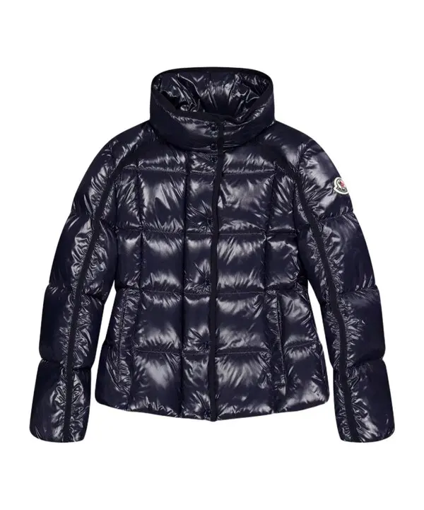 Moncler Quilted Down Jacket With Logo Detail