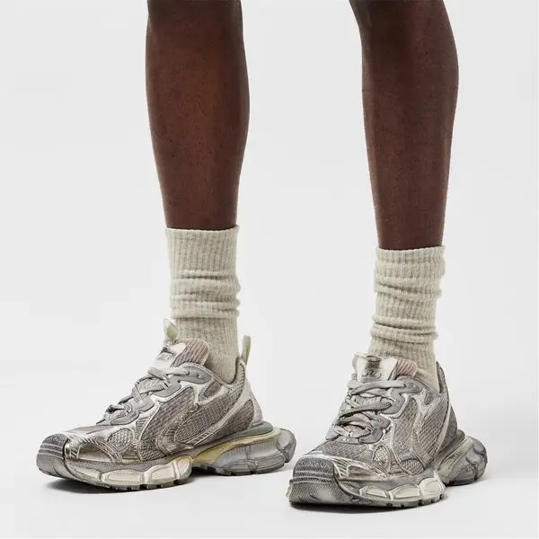 Balenciaga 3xl Low-top Casual Sneakers - Gray