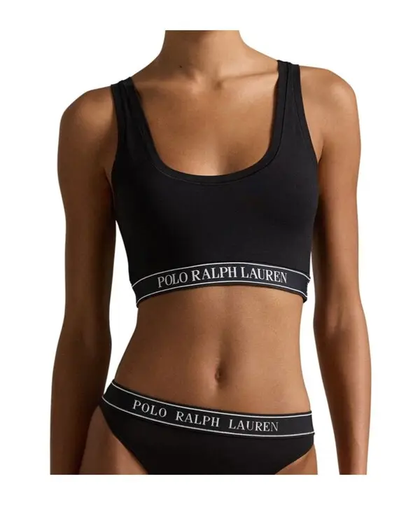 Polo Ralph Lauren Striped Round-neck Bra - Brown