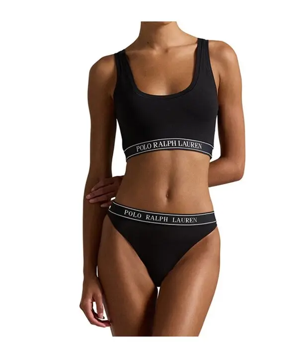 Polo Ralph Lauren Striped Round-neck Bra - Brown