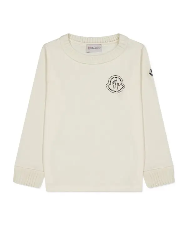 Moncler Studded Logo Long-sleeve T-shirt