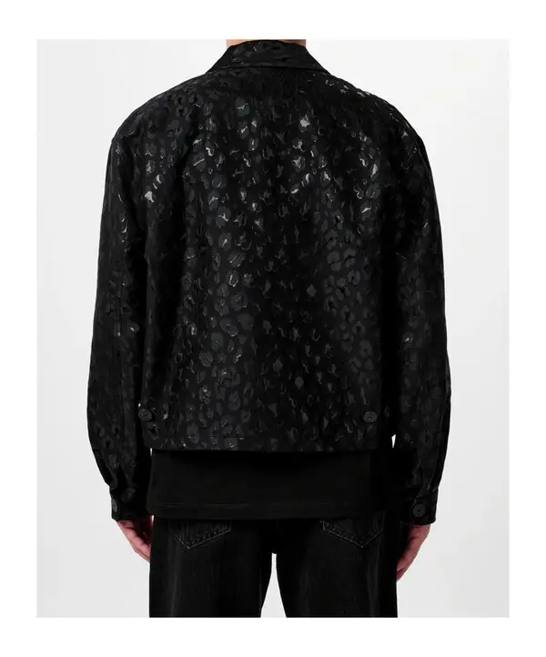 Versace Leopard Print Casual Jacket