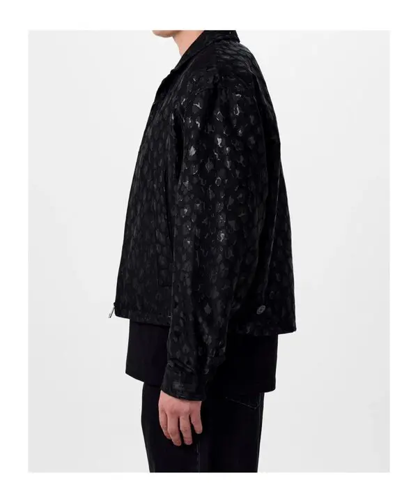 Versace Leopard Print Casual Jacket