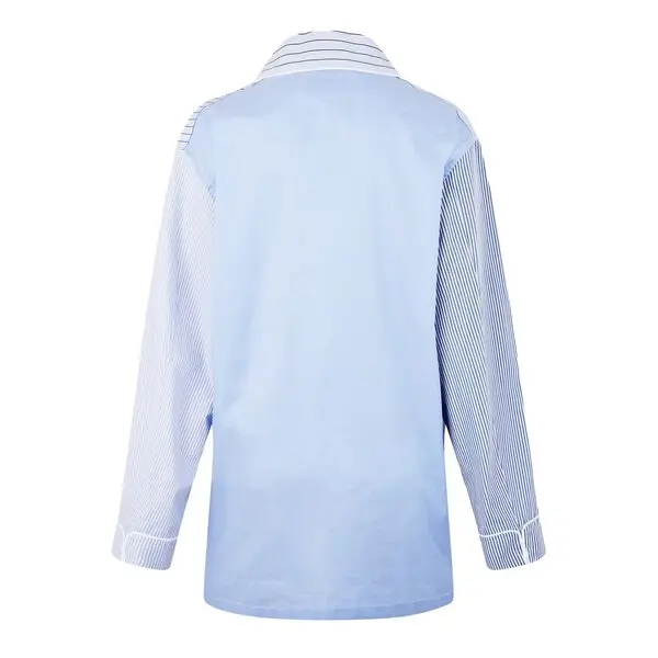 MAISON MARGIELA Striped Lapel Collar Shirt