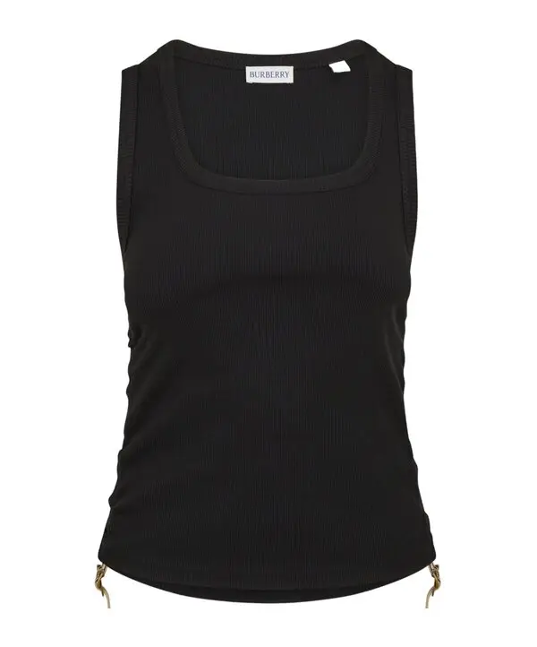 Burberry Ruched Buckle Tank Top