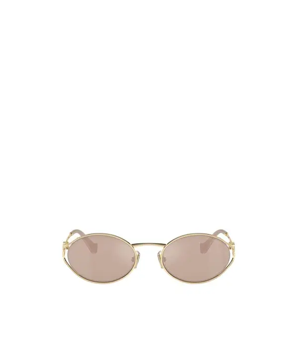Miu Miu Logo Sunglasses - Nude