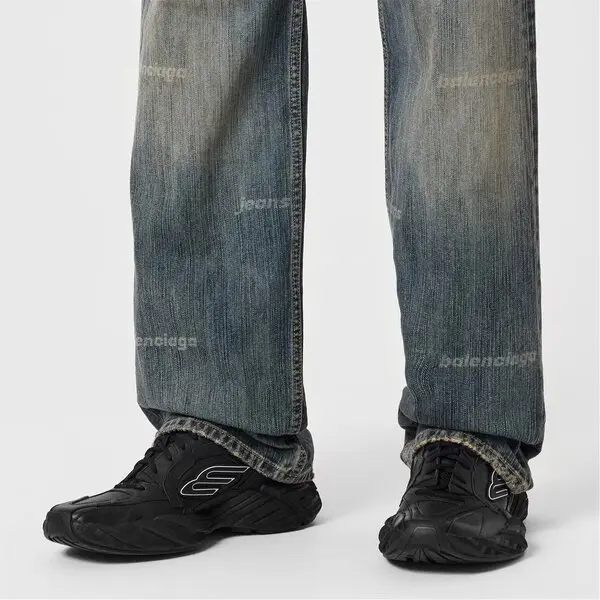 Balenciaga Monday Runners" Athletic Sneakers - Black