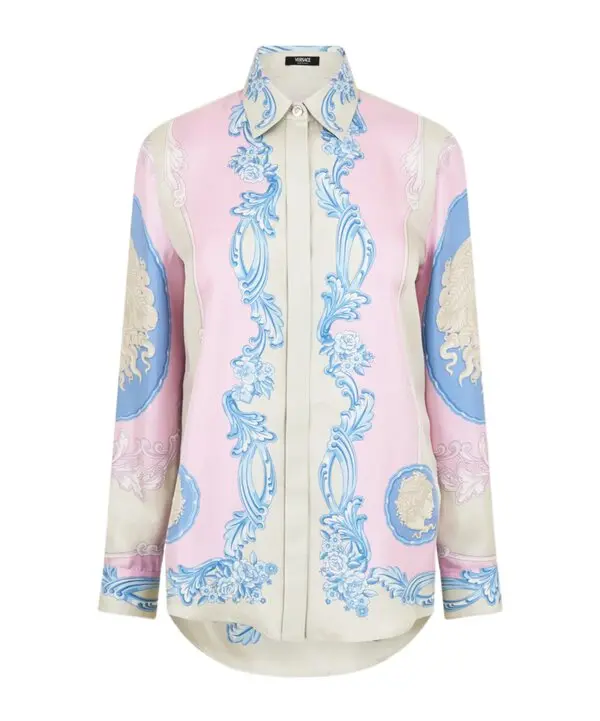 Versace Cameo Print Shirt - Blue