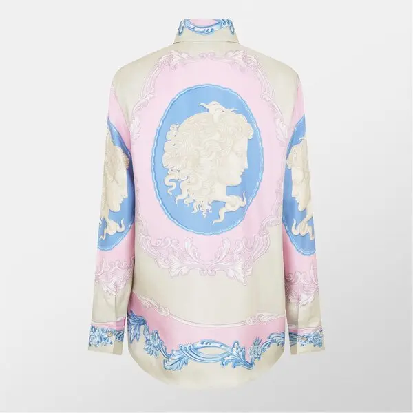 Versace Cameo Print Shirt - Blue