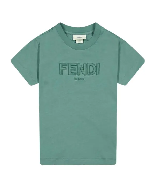 Fendi Embroidered Logo T-shirt