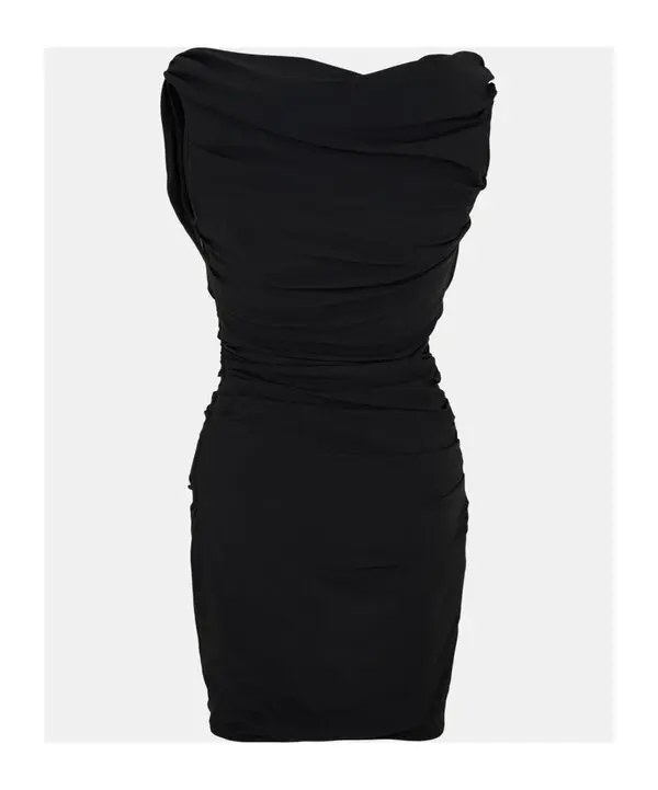 Jacquemus Off-the-shoulder Dress With Pleating