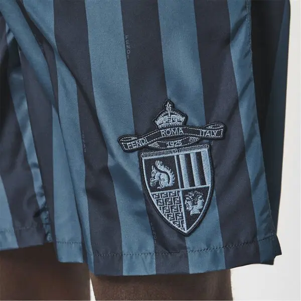 Fendi Crest Swim Shorts - Blue