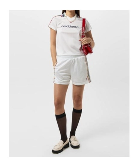 Casablanca Elasticated Waistband Shorts With Contrast Piping