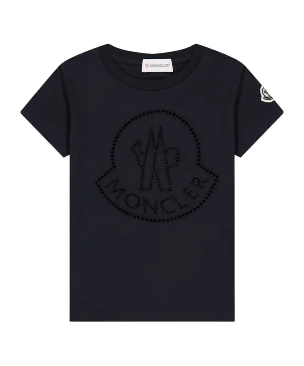 Moncler Logo Embellished Short Sleeve T-shirt