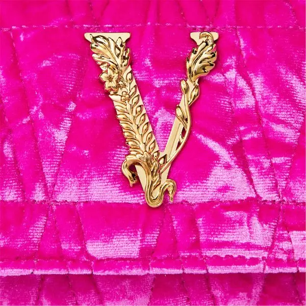 Versace Velvet Logo Crossbody Bag