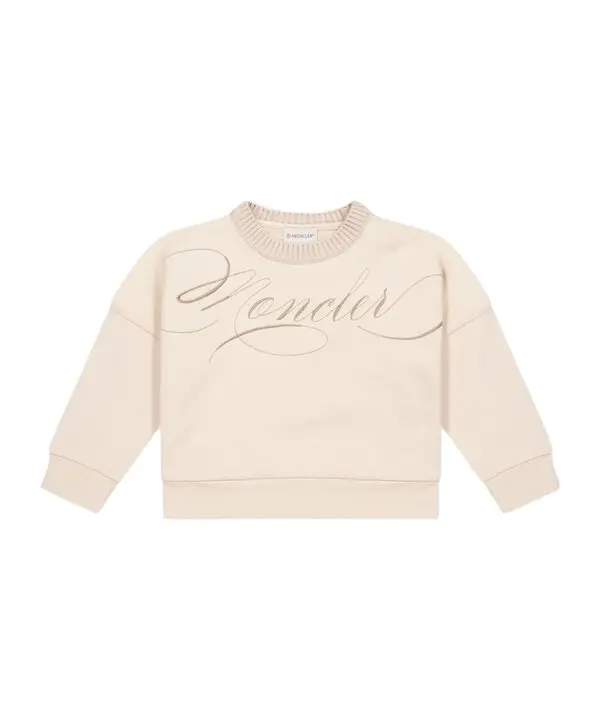 Moncler Logo Embellished Round Neck Sweater