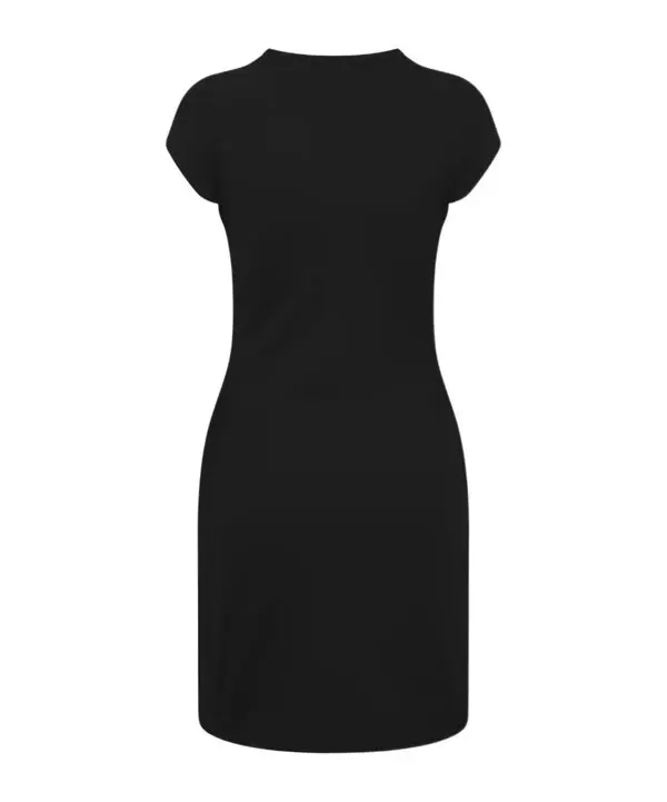 DIESEL® Logo Cut-out Short Sleeve Mini Dress