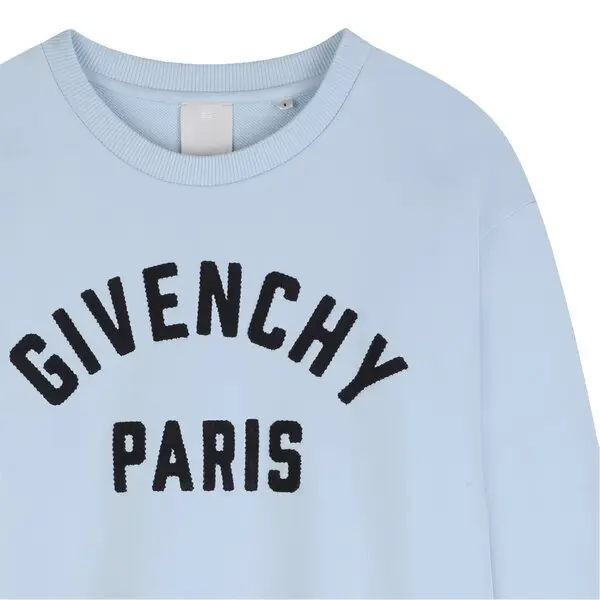 Givenchy Logo Crew Neck Sweatshirt - Blue