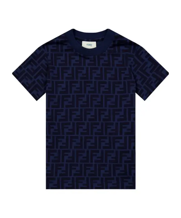 Fendi Emblem Printed T-shirt - Black