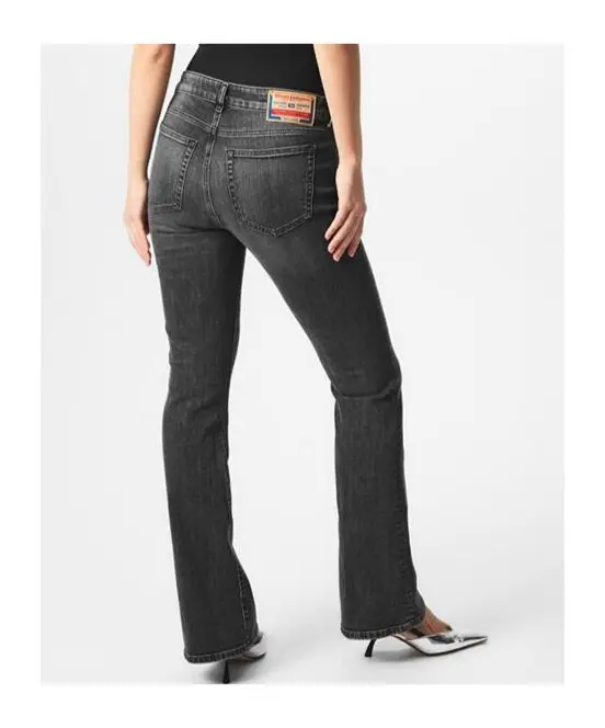 DIESEL® Flared Jeans With Five Pockets - Black