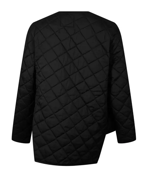 Comme Des Garçons Quilted Asymmetrical Zip Up Jacket