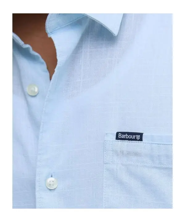 Barbour B.li Pigment Ss Shirt - Bleached Blue