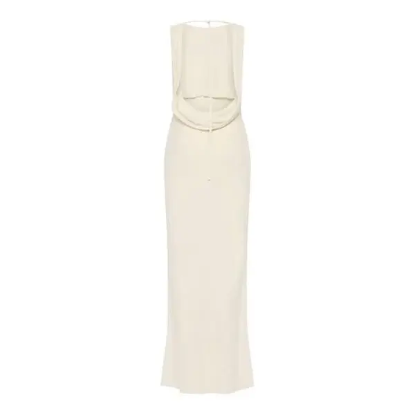 ST. AGNI Sleeveless Draped Cowl Neck Maxi Dress