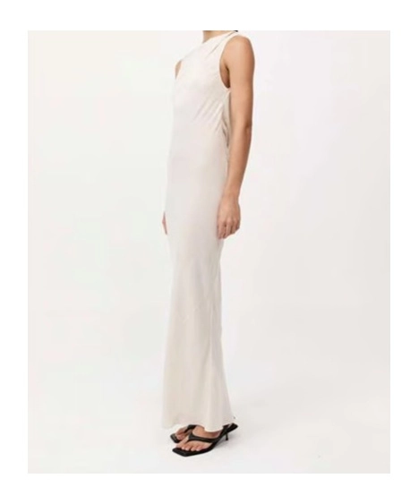 ST. AGNI Sleeveless Draped Cowl Neck Maxi Dress
