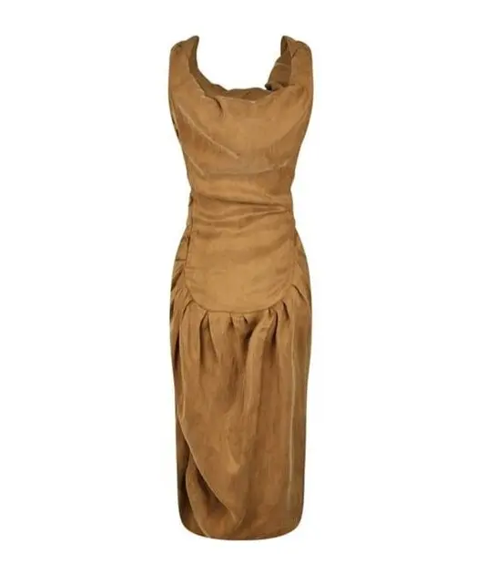 VIVIENNE WESTWOOD Sleeveless Draped Off-the-shoulder Dress