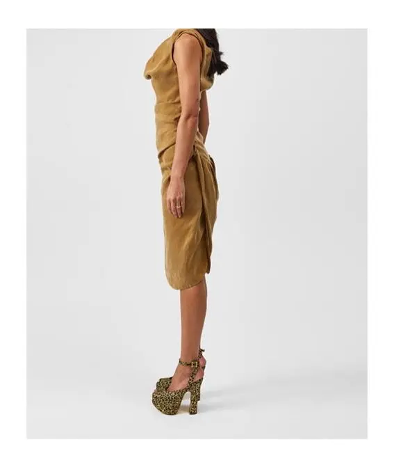 VIVIENNE WESTWOOD Sleeveless Draped Off-the-shoulder Dress