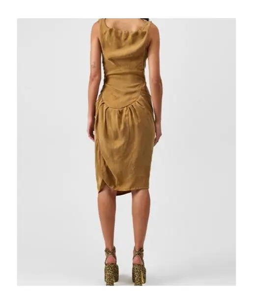 VIVIENNE WESTWOOD Sleeveless Draped Off-the-shoulder Dress