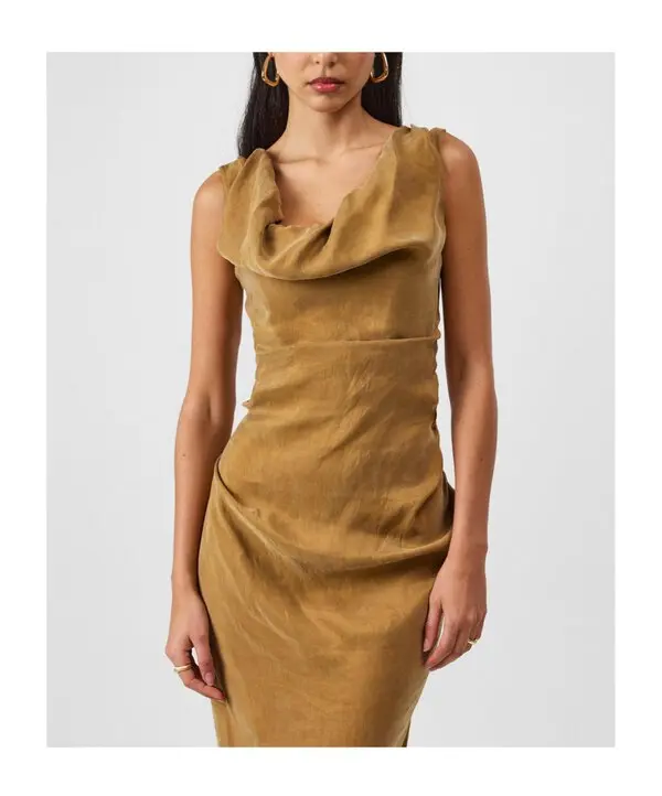VIVIENNE WESTWOOD Sleeveless Draped Off-the-shoulder Dress