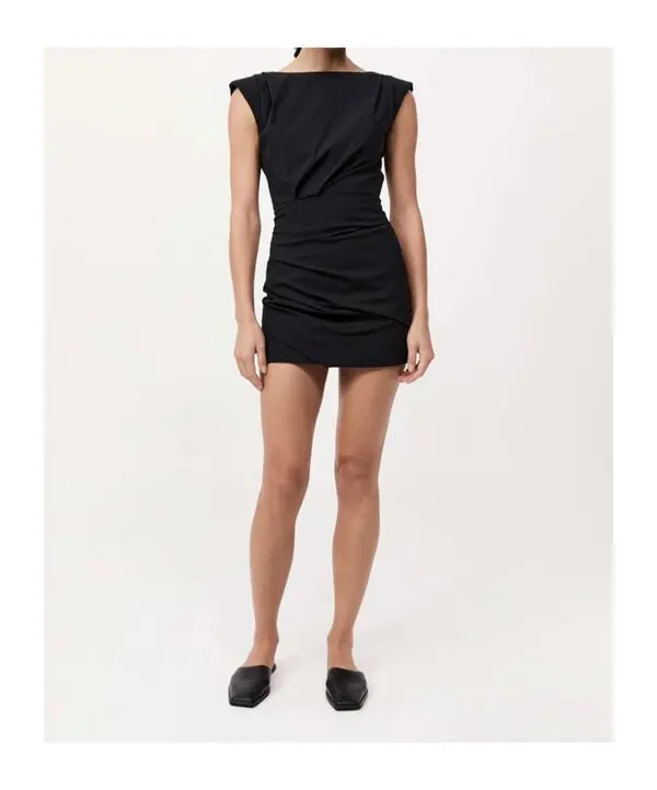 ST. AGNI Bateau Tuck Mini Dress