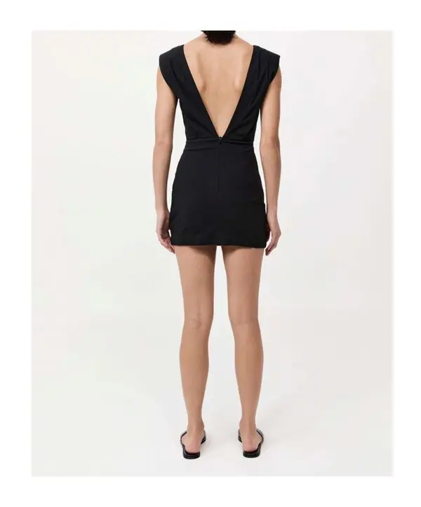 ST. AGNI Bateau Tuck Mini Dress